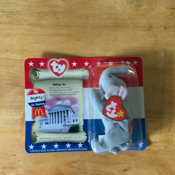 Ty | Toys | Righty The Elephant Ty | Poshmark